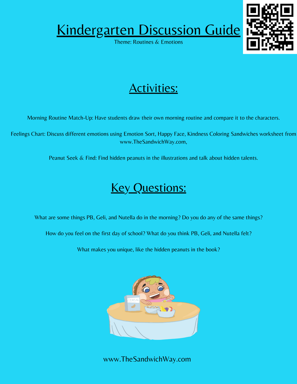Educator Resources for The Sandwich Way